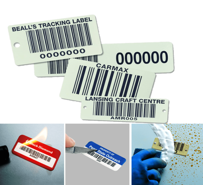 Metal Barcode Labels Supplier in Dubai, UAE | Labels and Labeling